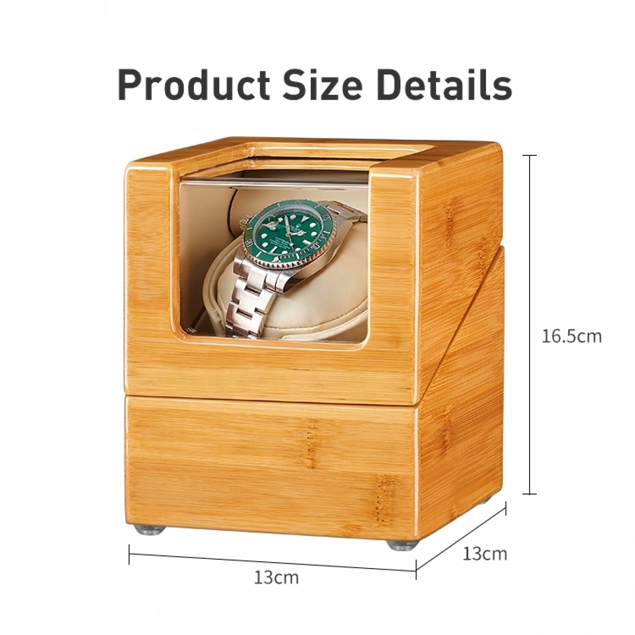 Best Jqueen Bamboo Single Watch Winder